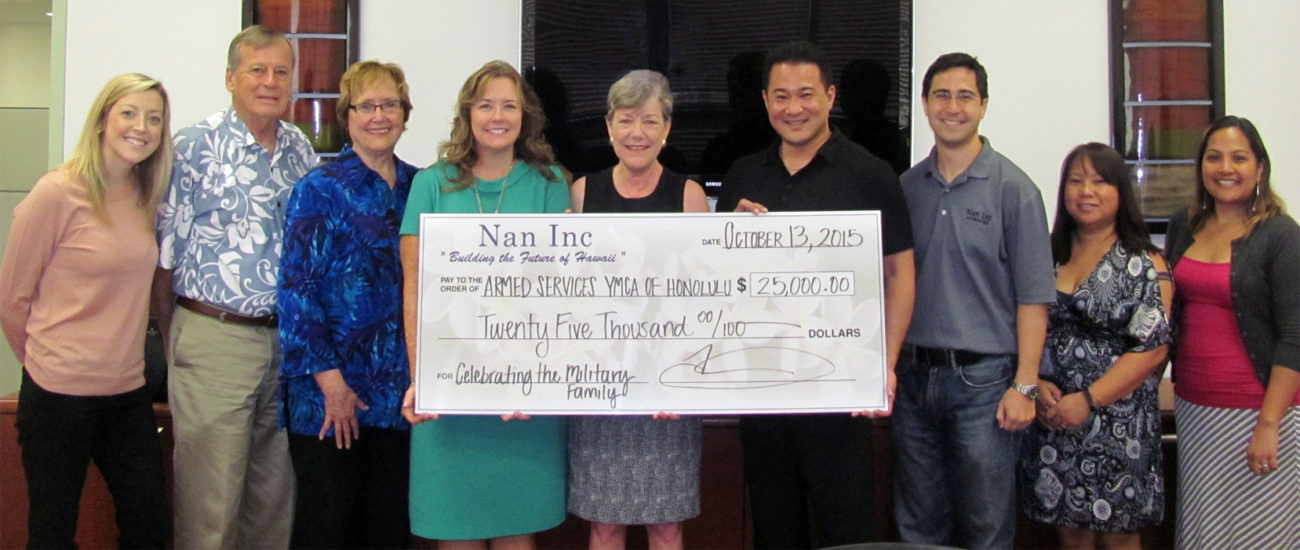 Nan, Inc. donates to the Armed Services YMCA's Celebrating the Military ...