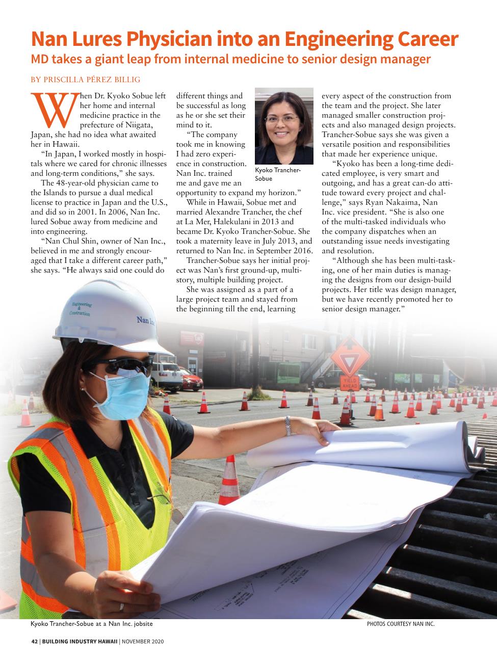 Nan, Inc. Employee Featured in Building Industry Hawaii Magazine - Nan ...